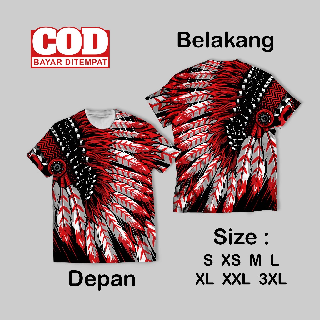 Jual Kaos Fullprint Vector Art Pattern Keren | Kaos AOP Vector Art ...