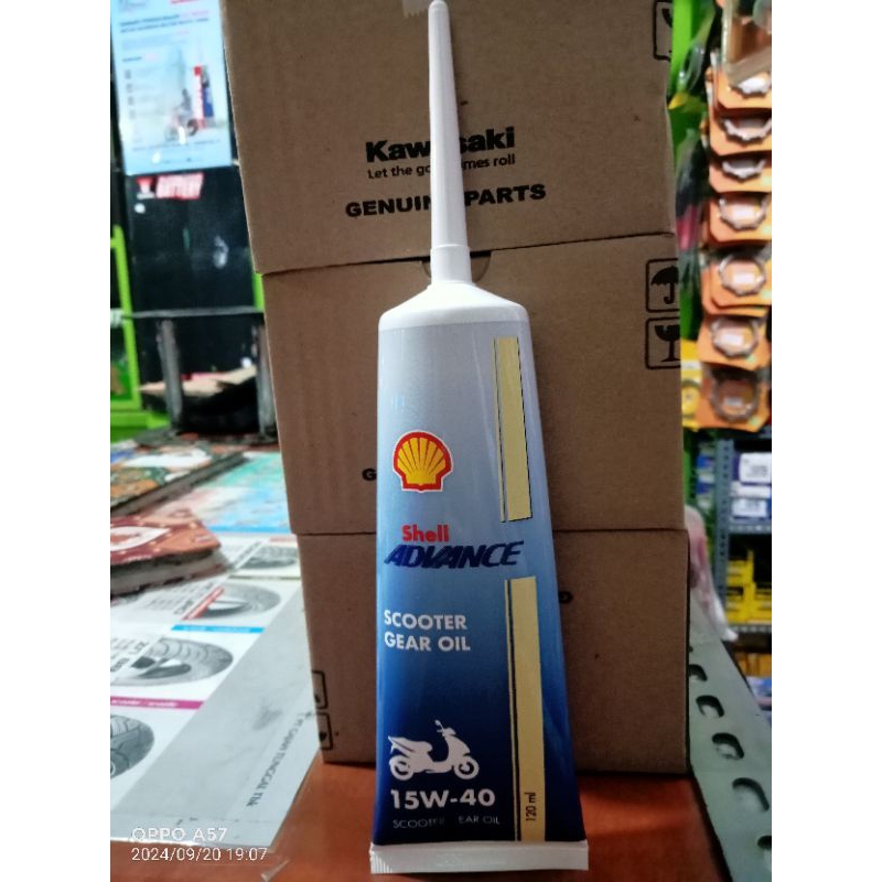 Jual (Shell) Oli Gir Shell Advance 15W-40 Original Scooter Gear Oil ...