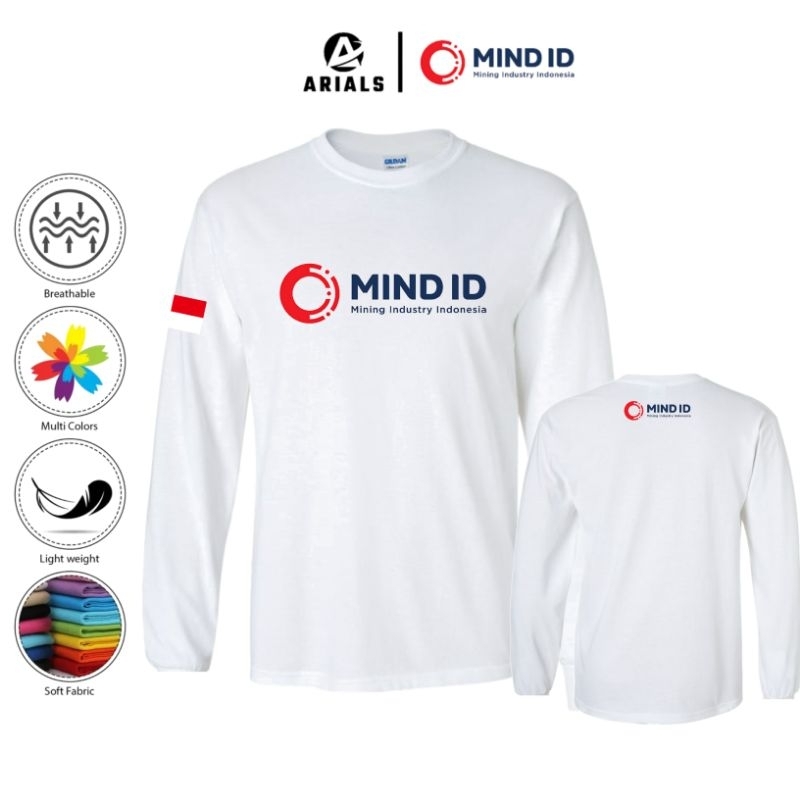 Jual Arials Kaos Baju Lengan Panjang MIND ID Mining Industry Indonesia ...