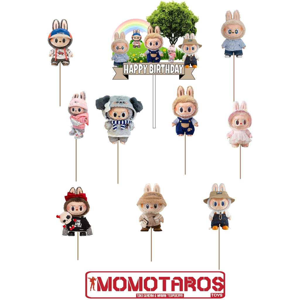 Jual Cake topper Labubu isi 10 pcs | Shopee Indonesia