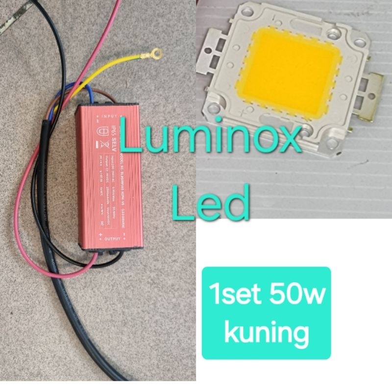 Jual trafo led pju cobra cob 50watt 50 watt set / mata dan driver led 50w sorot tembak led 50w ...