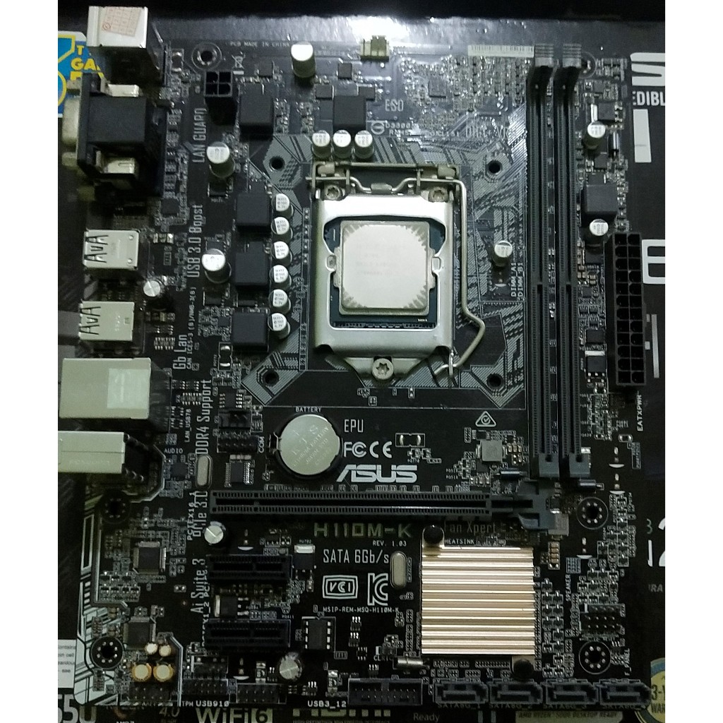 Jual Motherboard ASUS H110M-K | Socket LGA 1151 | Second, Kondisi Terawat | Shopee Indonesia
