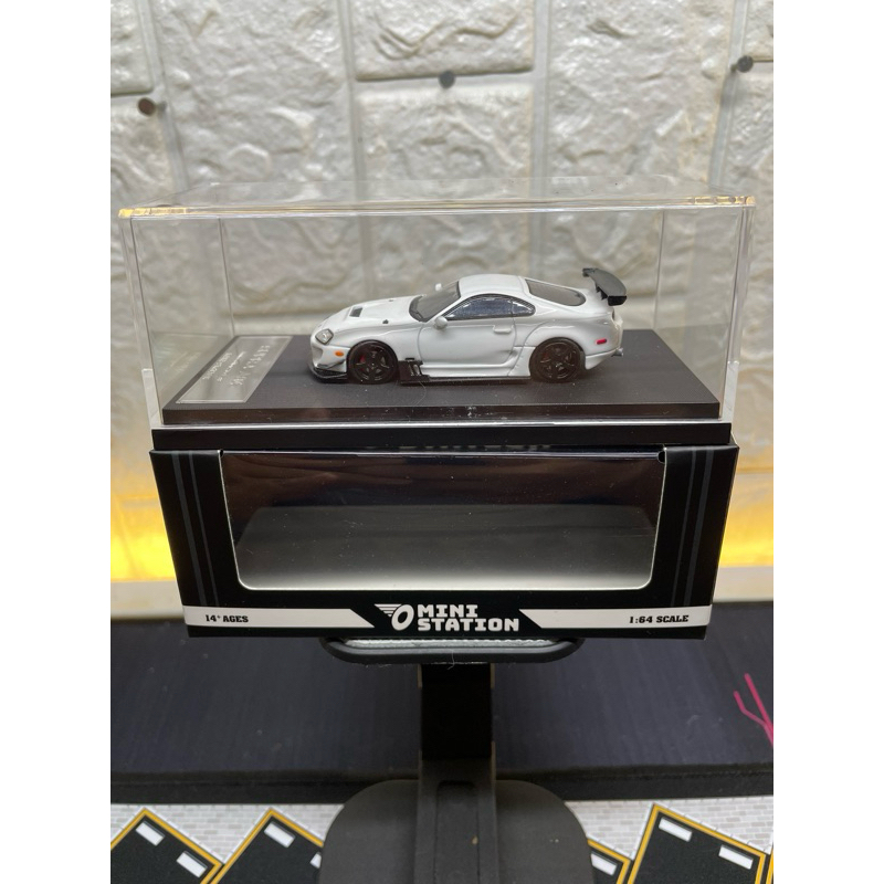 Jual Mini Station 64 Toyota Supra Mk4 A80Z White Diecast Miniscale ...