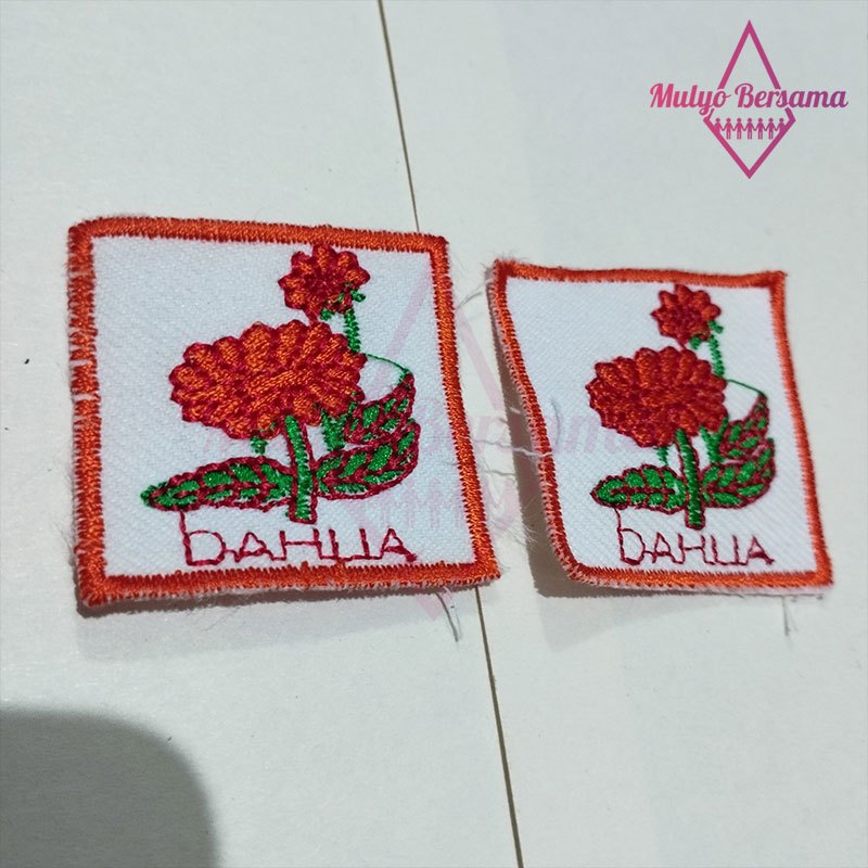 Jual Bordir Bunga Dahlia Tanda Regu Pramuka Bordir Tanda Regu Pramuka ...