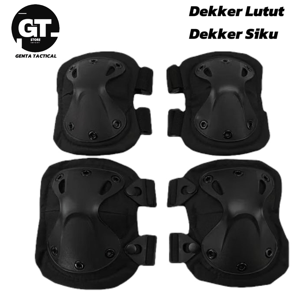 Jual Dekker Set Tactical Pelindung Lutut Dan Siku Protect Elbow and ...