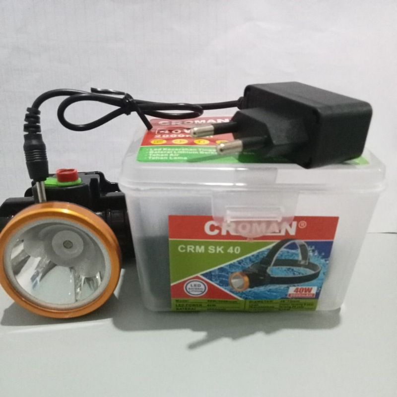 Jual SENTER KEPALA CROMAN CRM SK 40w | Shopee Indonesia