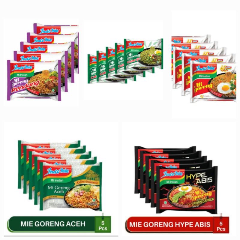 Jual Mie Indomie Goreng, Rendang, Cabe Ijo, Aceh, Ayam Geprek, soto ...