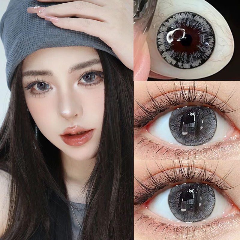 Jual Mysticeyes Softlens Twilight Series Moonstone 14.2MM Black Big ...