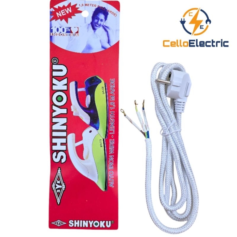 Jual Kabel Setrika Standard isi 2 Type (14037) - Kabel Gosokan 1,8m ...