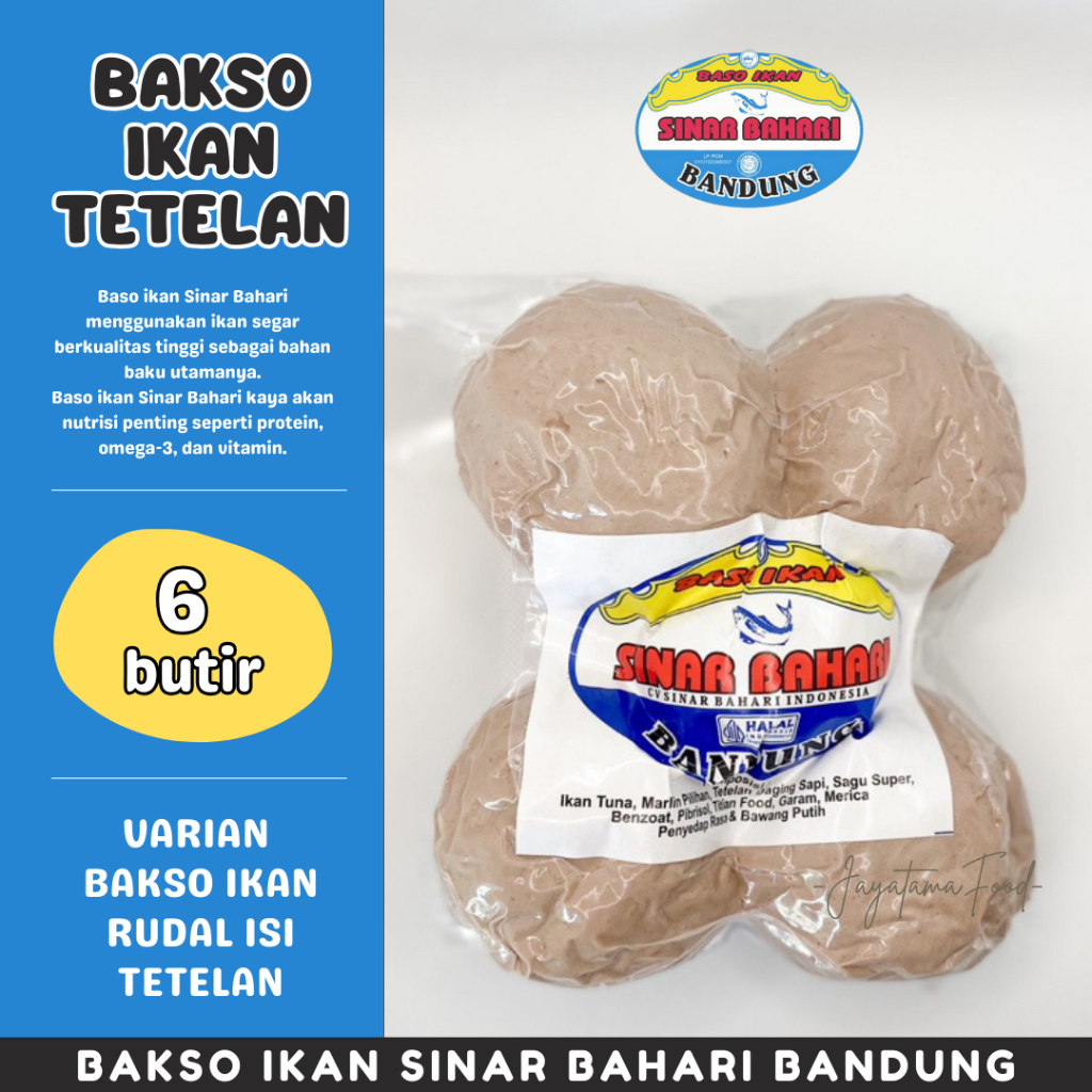 Jual Bakso Ikan Sinar Bahari Varian Rudal Jando Isi 6 Butir | Shopee ...