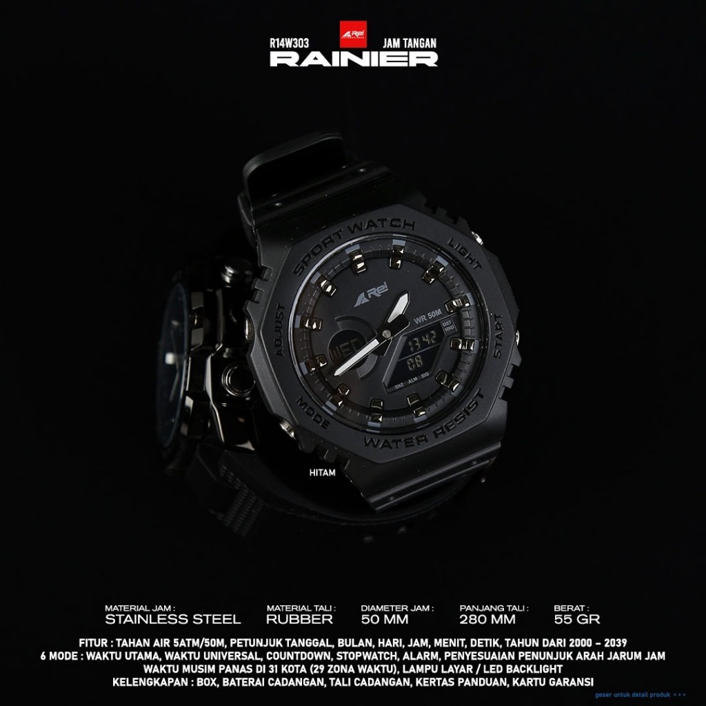 Jual Jam Tangan / Watch Analog-Digital Pria Rainier Arei Outdoorgear | Shopee Indonesia