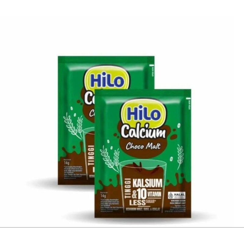 Jual Susu Hilo Calcium Sachet 14 gram susu bubuk instan | Shopee Indonesia
