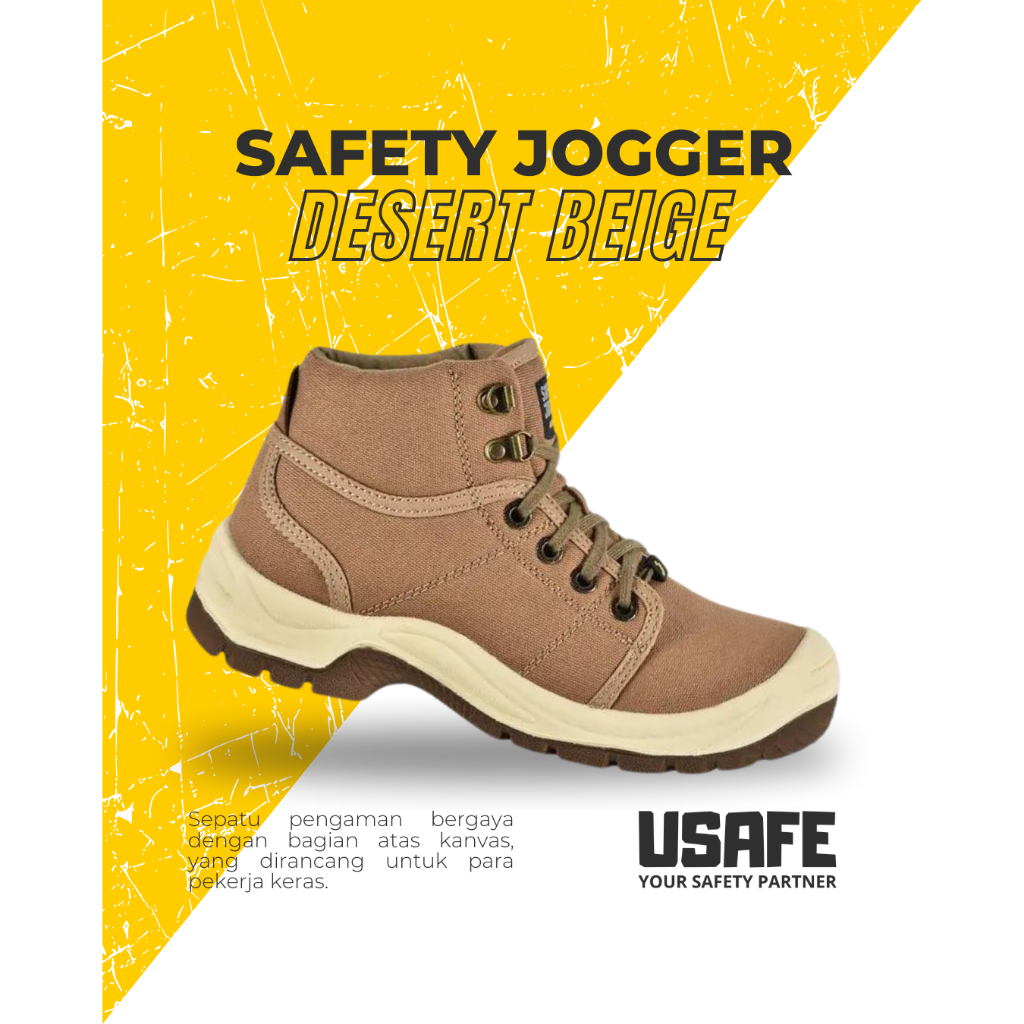 Jual (GARANSI ) Sepatu Safety Jogger Desert Khaki Brown Sand Coklat ...