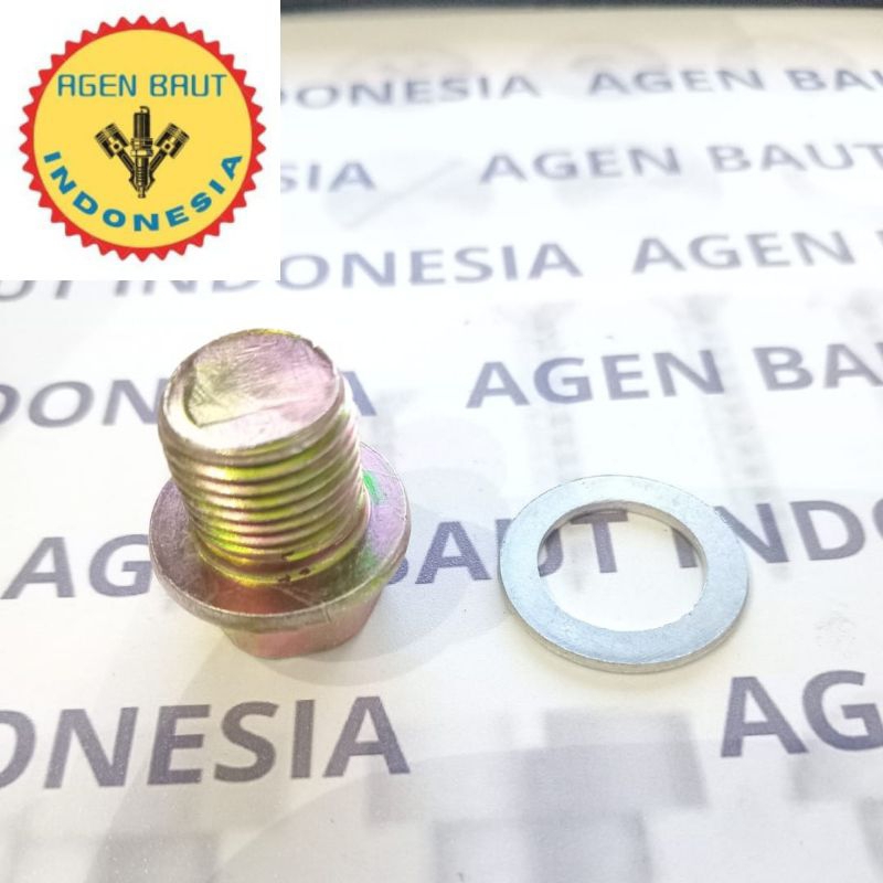 Jual Baut Oli Oversize M16 Plus Ring Oli M16 | Shopee Indonesia