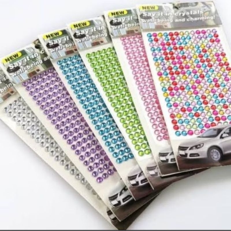 Jual STICKER TEMPEL BLINK BLINK / STICKER DIAMOND WARNA WARNI | Shopee ...