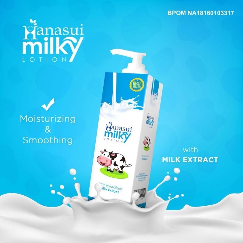 Jual HANASUI Milky Hand & Body Lotion 240ML | Shopee Indonesia