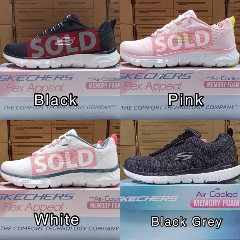 Jual Sepatu Skechers Wanita Flex Appeal Original PT MAP Resmi | Shopee ...