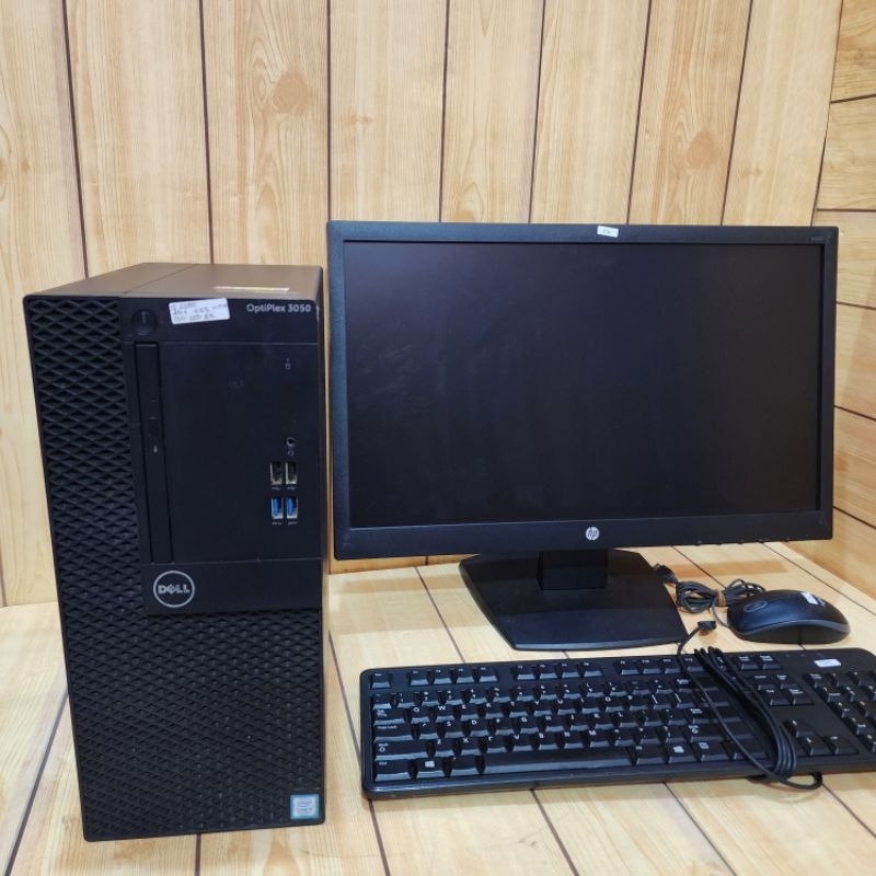 Jual Pc Dell Core i7 8700 3.20 GHz Ram 8gb SSD M2 256 Plus Monitor Led HP 22 inch Komplit Siap ...