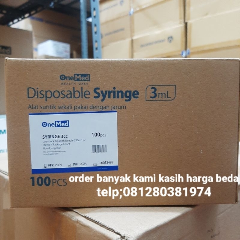 Jual Spuit Disposable Syringe Onemed 1cc 3cc 5cc 10cc 20cc | Shopee Indonesia