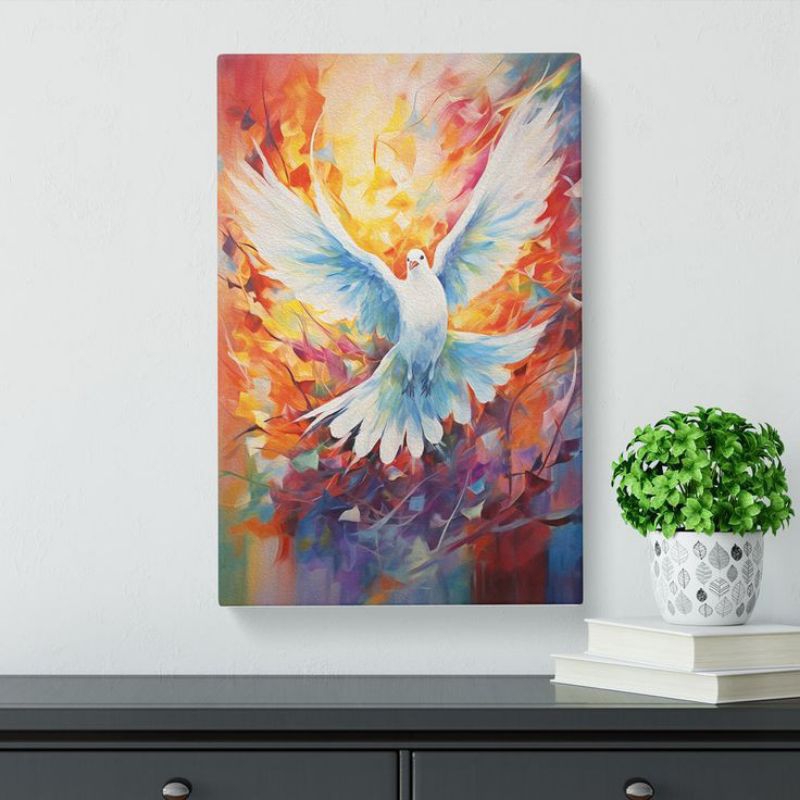 Jual lukisan burung merpati abstrack tekstur timbul | Shopee Indonesia