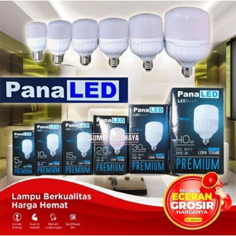 Jual Lampu LED Panaled by Luby Murah Hemat Energi 5w 10w 15w 20w 30w ...