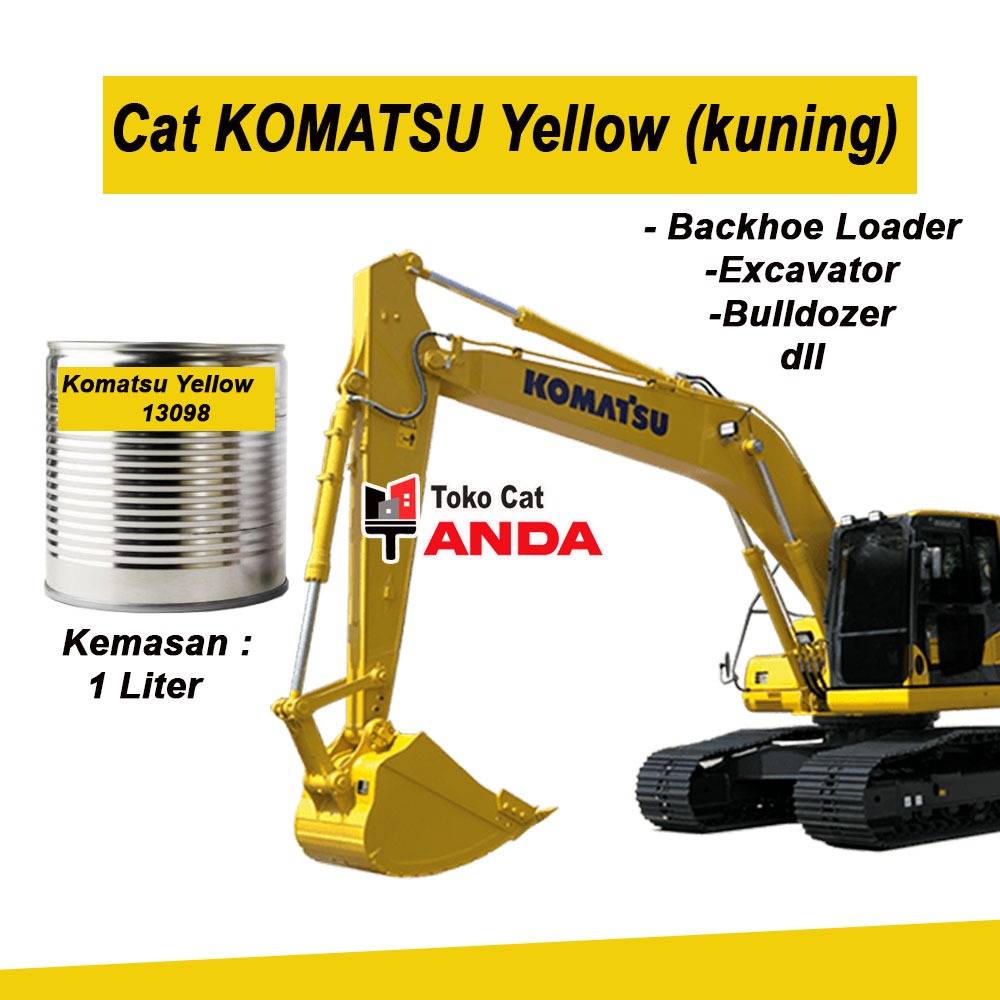 Jual Cat Kuning KOMATSU - cat Komatsu yellow - Cat excavator bulldoser ...