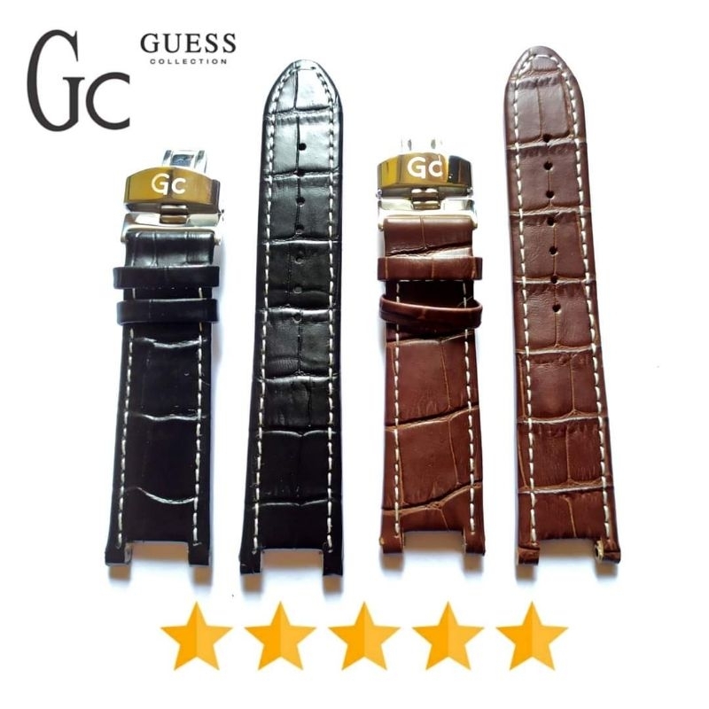 Jual TALI JAM TANGAN GC GUESS LEATHER STRAP WATCH TALIJAM 22MM | Shopee ...