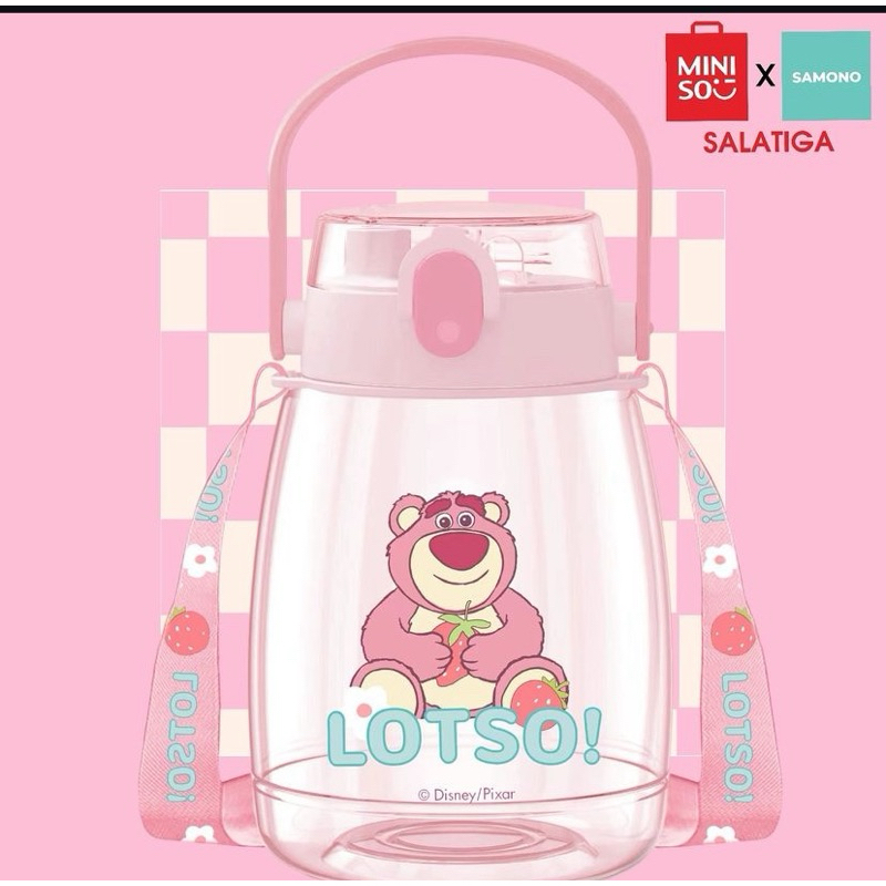 Jual Miniso Disney Fruits Lotso Theme Collection Double Spout Water ...