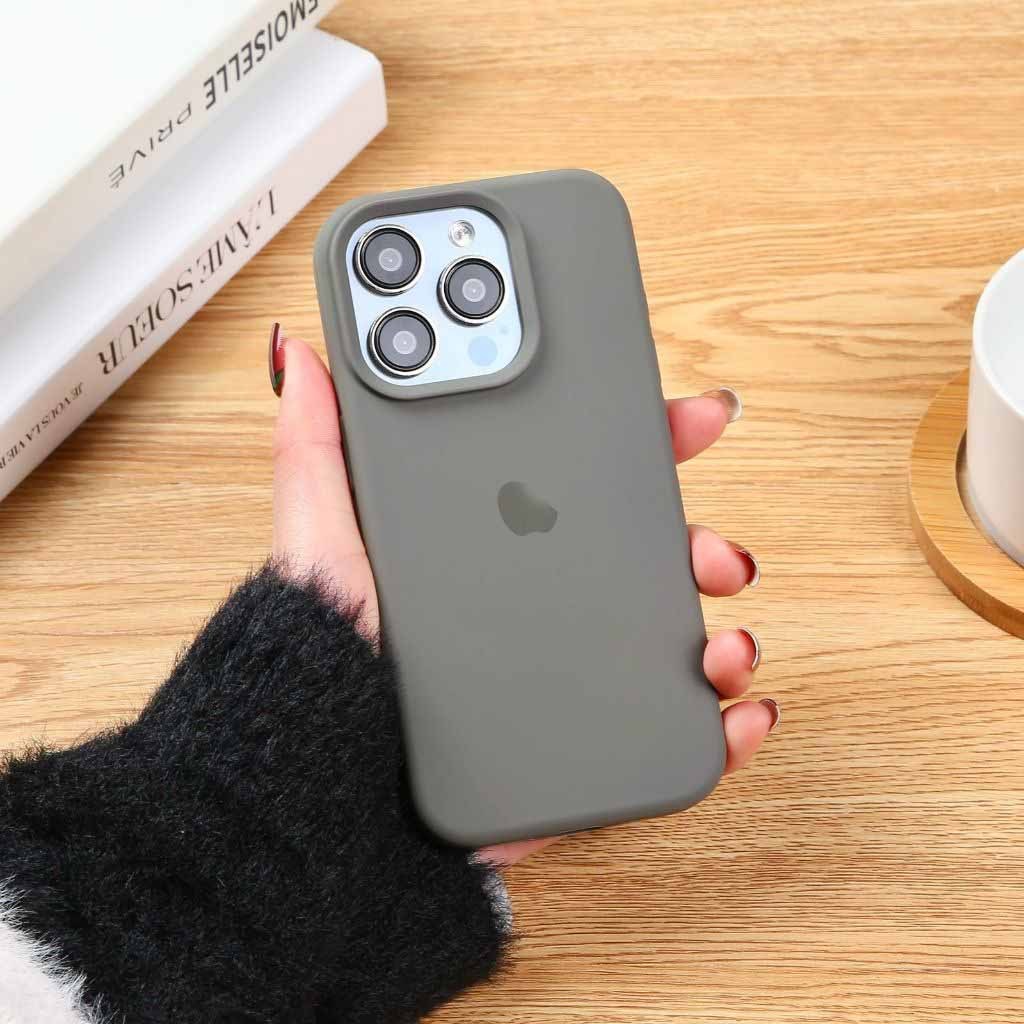 Jual Silicone Case Grey Edition Anti Noda iPhone 17 Promax 17 16 15 Pro ...