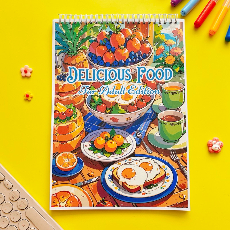 Jual Deliciuos Food Coloring Book An Adult Edition Mewarnai Tema ...