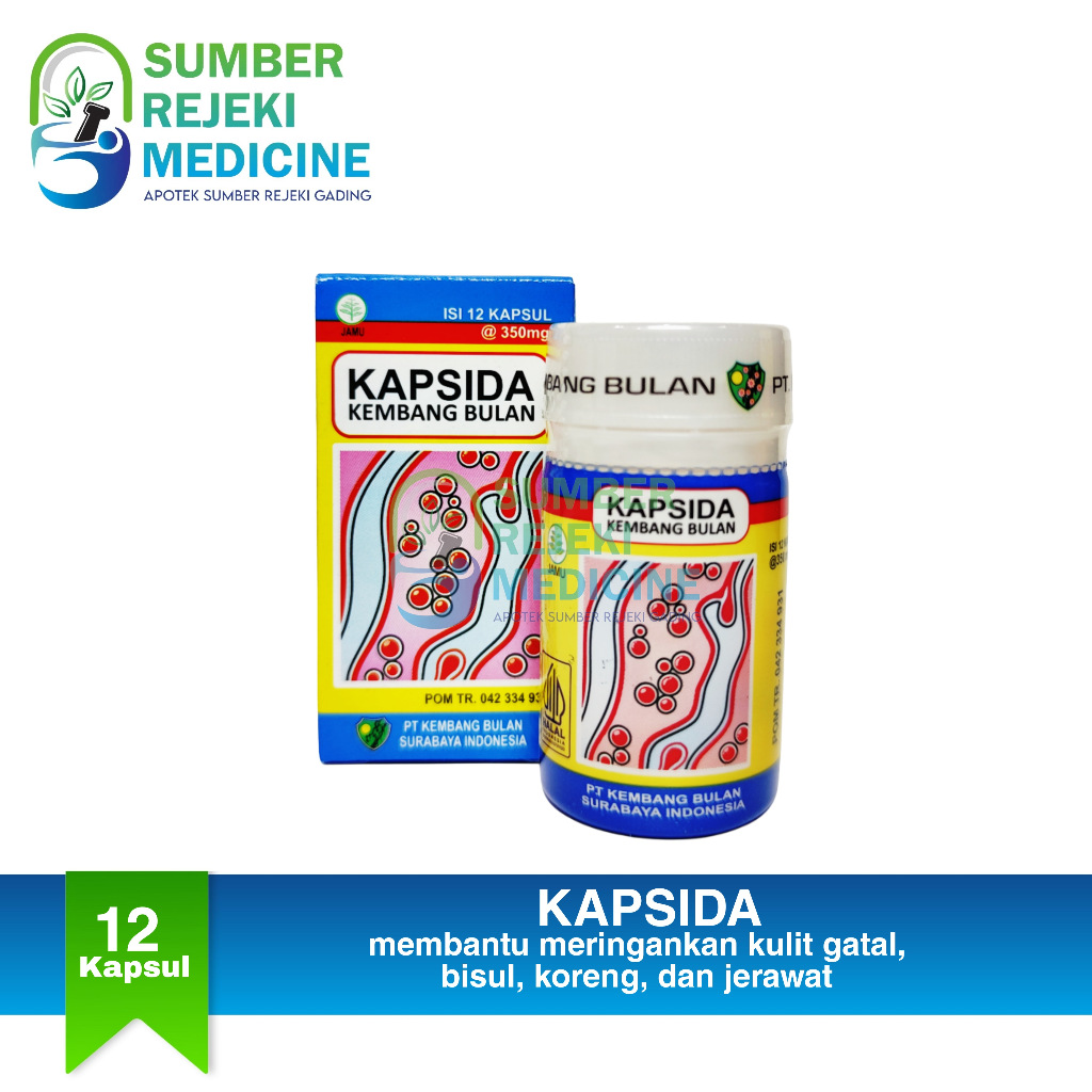 Jual Kapsida Kembang Bulan 12 Kapsul - Obat Gatal, Bisul, dan Jerawat ...