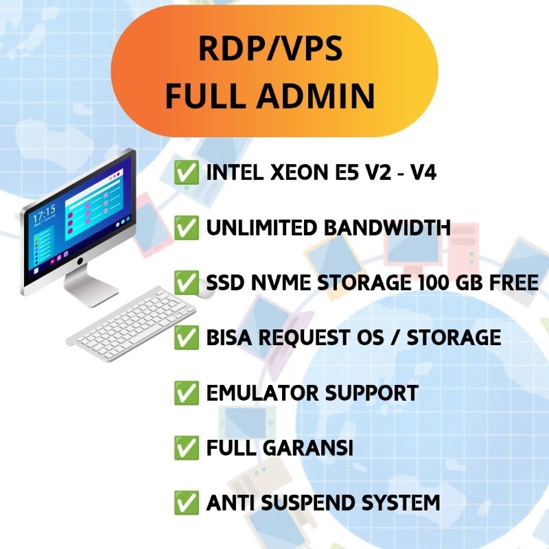 Jual RDP INDO MINGGUAN 16 CORE 32 GB RAM FULL ADMINISTRATOR | Shopee Indonesia