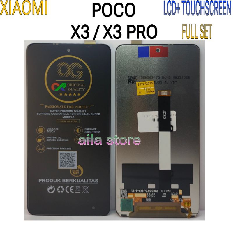 Jual LCD TOUCHSCREEN XIAOMI POCO X3/X3 PRO ORIGINAL QUALITY FULL SET | Shopee Indonesia
