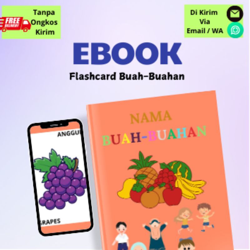 Jual Flashcard Buah-buahan dan Sayur-sayuran | Shopee Indonesia