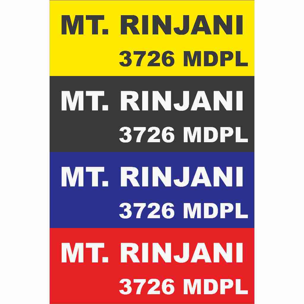 Jual akrilik sign mdpl gunung / ketinggian gunung custom / rinjani ...