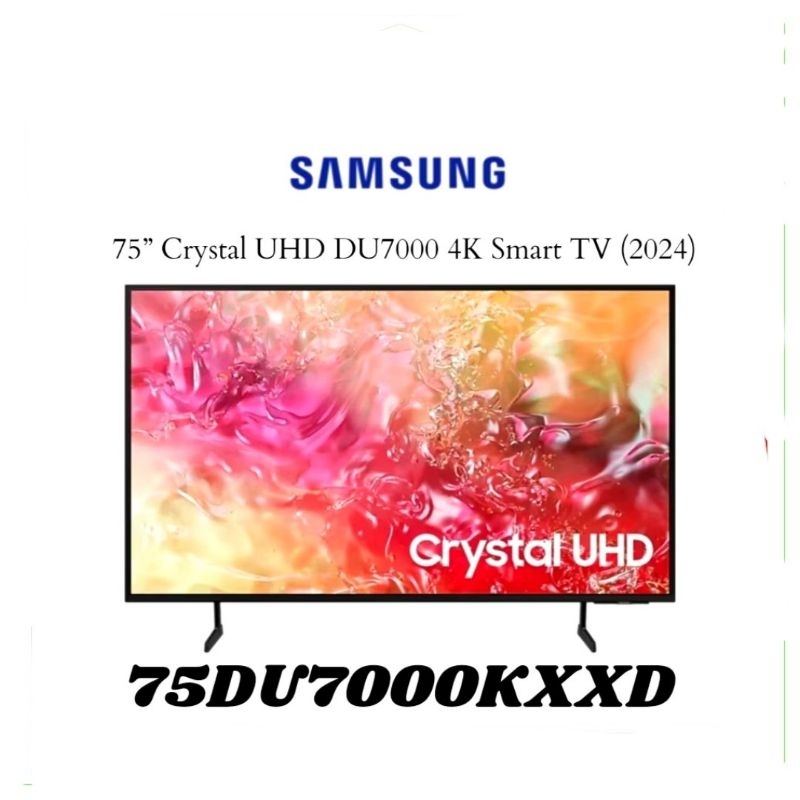 Jual TV Samsung 75inch DU7000 Smart TV Samsung 75" Crystal UHD 4K | Shopee Indonesia