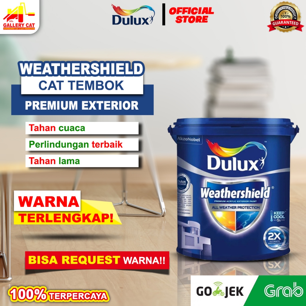 Jual TERMURAH!Cat Tembok Exterior DULUX WEATHERSHIELD Brilliant White ...