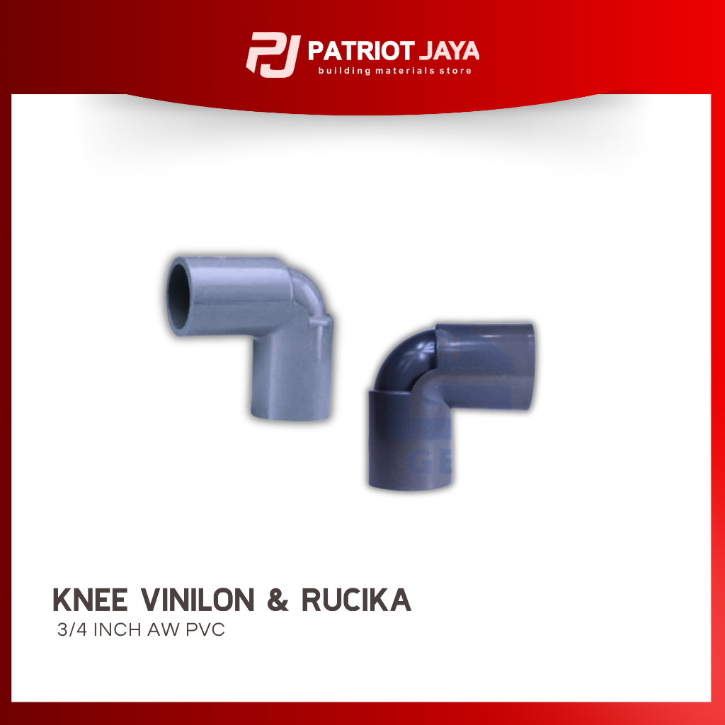 Jual KNEE 3/4 INCH AW PVC VINILON & RUCIKA | Shopee Indonesia