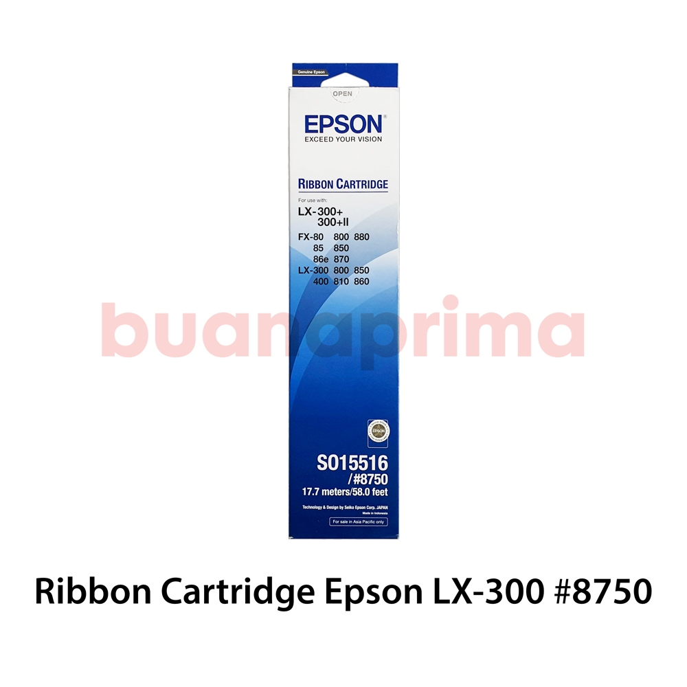 Jual Pita Printer Lengkap Epson LX-300 Original Ribbon Cartridge 8750 ...