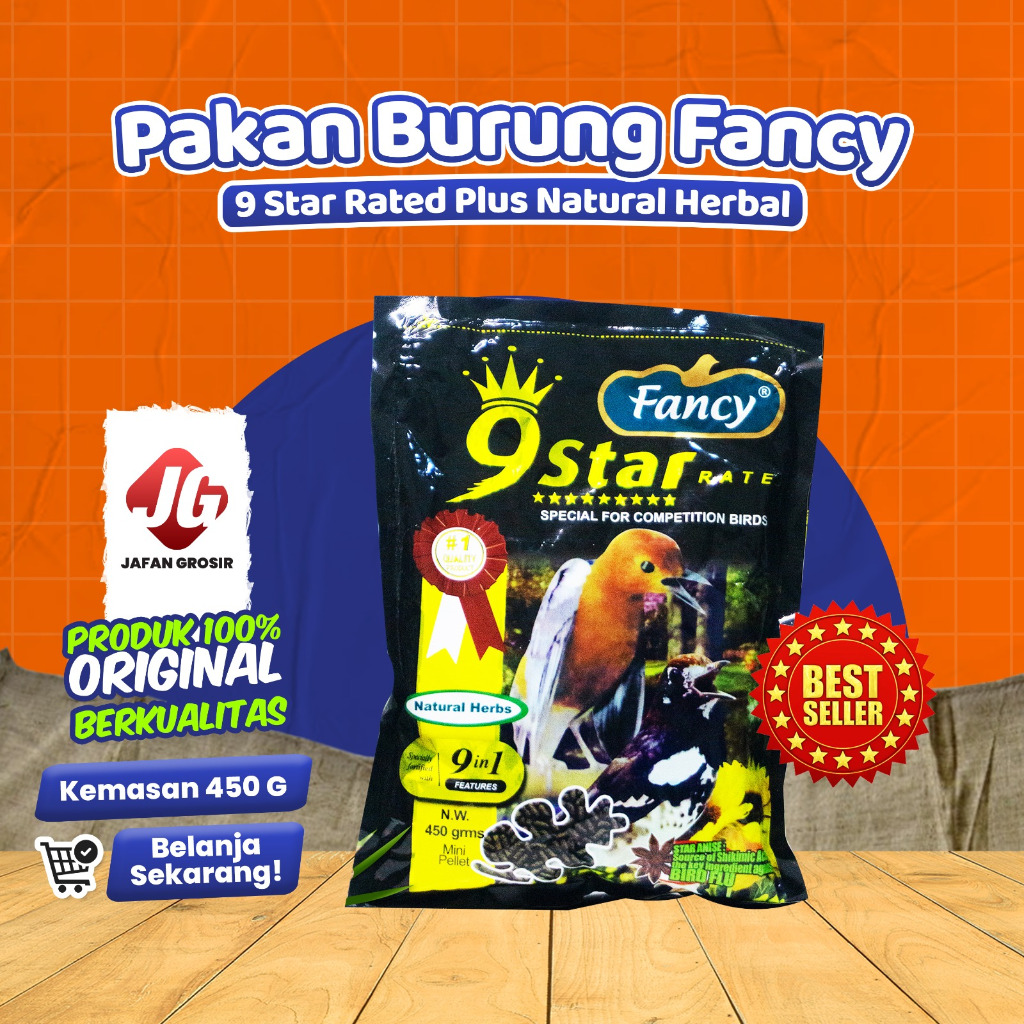 Jual Pakan Burung Fancy 9 Natural Herbal I Pakan Burung Anis Murai ...