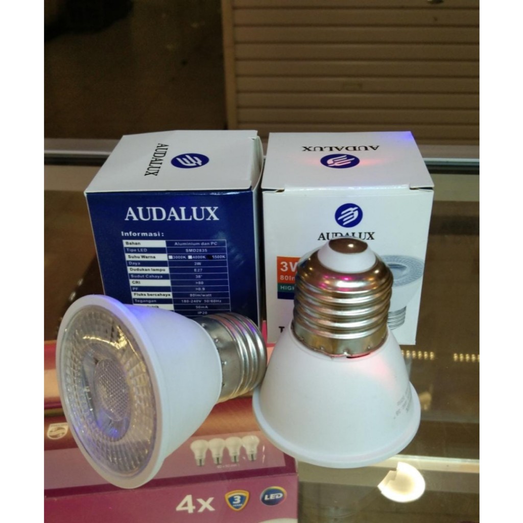 Jual lampu led halogen spotlight 6w 6 watt e27 mr16 adx | Shopee Indonesia