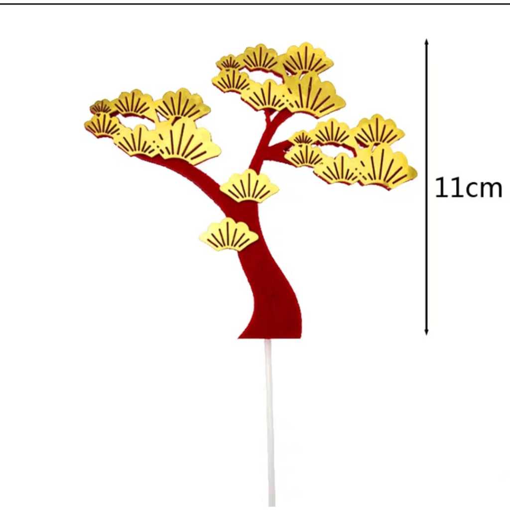 Jual Topper Pohon Emas hiasan kue ulang tahun | Shopee Indonesia