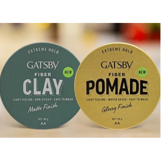 Jual Gatsby Extreme Hold Fiber Clay Matte Finish 80gr // Fiber Pomade ...