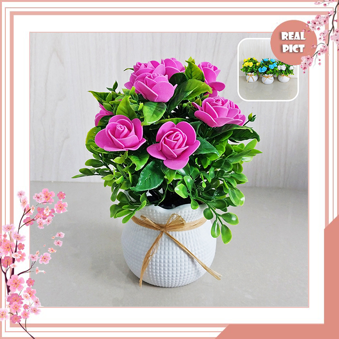 Jual UNICO Pot Bunga Hias Plastik Bunga Hias Artificial Flowers ...