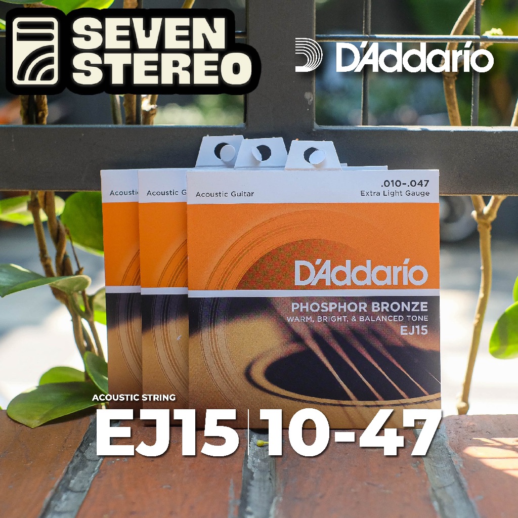 Jual D Addario EJ15 Phosporus Bronze Wound Acoustic String | Shopee ...