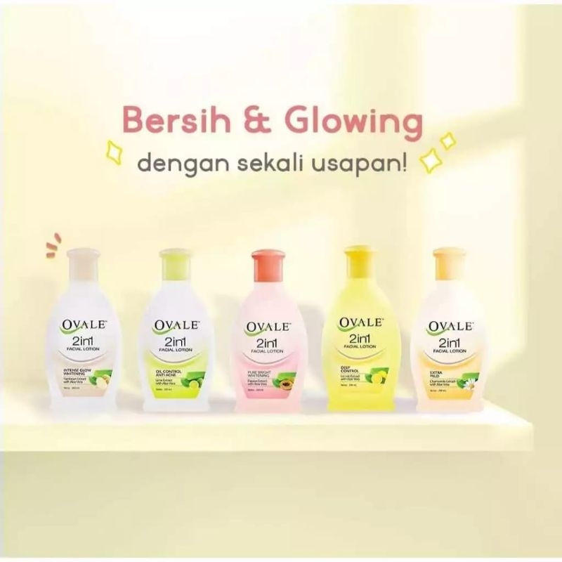 Jual Ovale 2 in 1 Facial Lotion 60ml / 100ml / 200ml | Shopee Indonesia