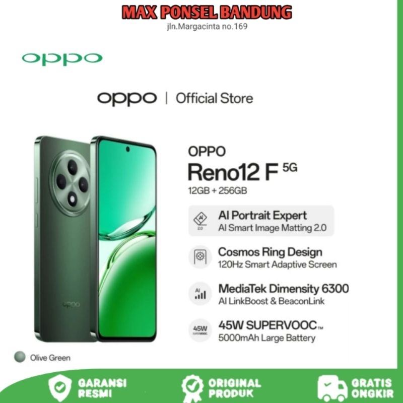 Jual OPPO RENO 12F 5G 12/256 12/512 RAM 12GB ROM 256 12GB ROM 512GB ...