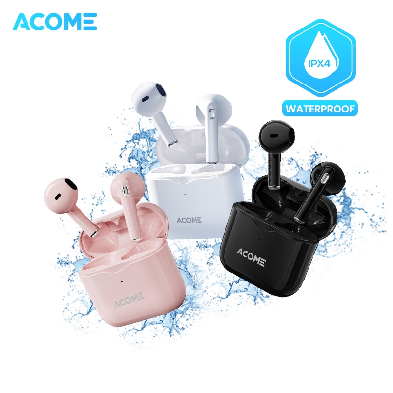 Jual ACOME INPODS AT01 HEADSET EARPHONE TWS BLEUTOOTH 5.3 IPX4 ...