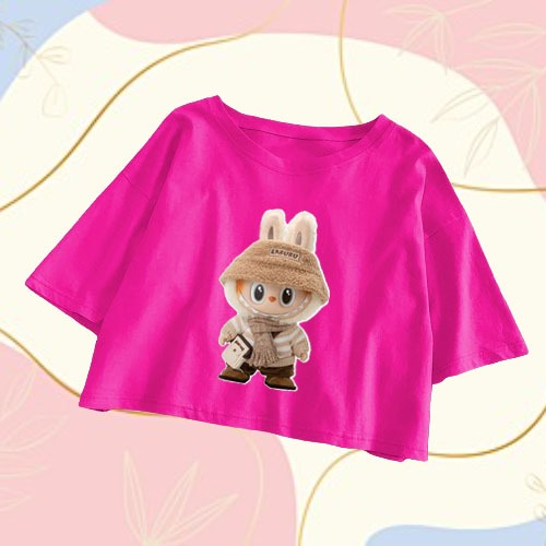 Jual CROP TOP OVERSIZE LABUBU / KAOS LABUBU VIRAL | Shopee Indonesia