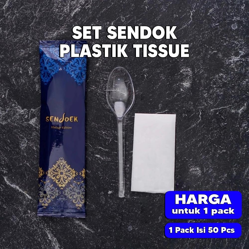 Jual Set sendok plastik, tissue SENDOEK Higienis Link Ini Khusus ...